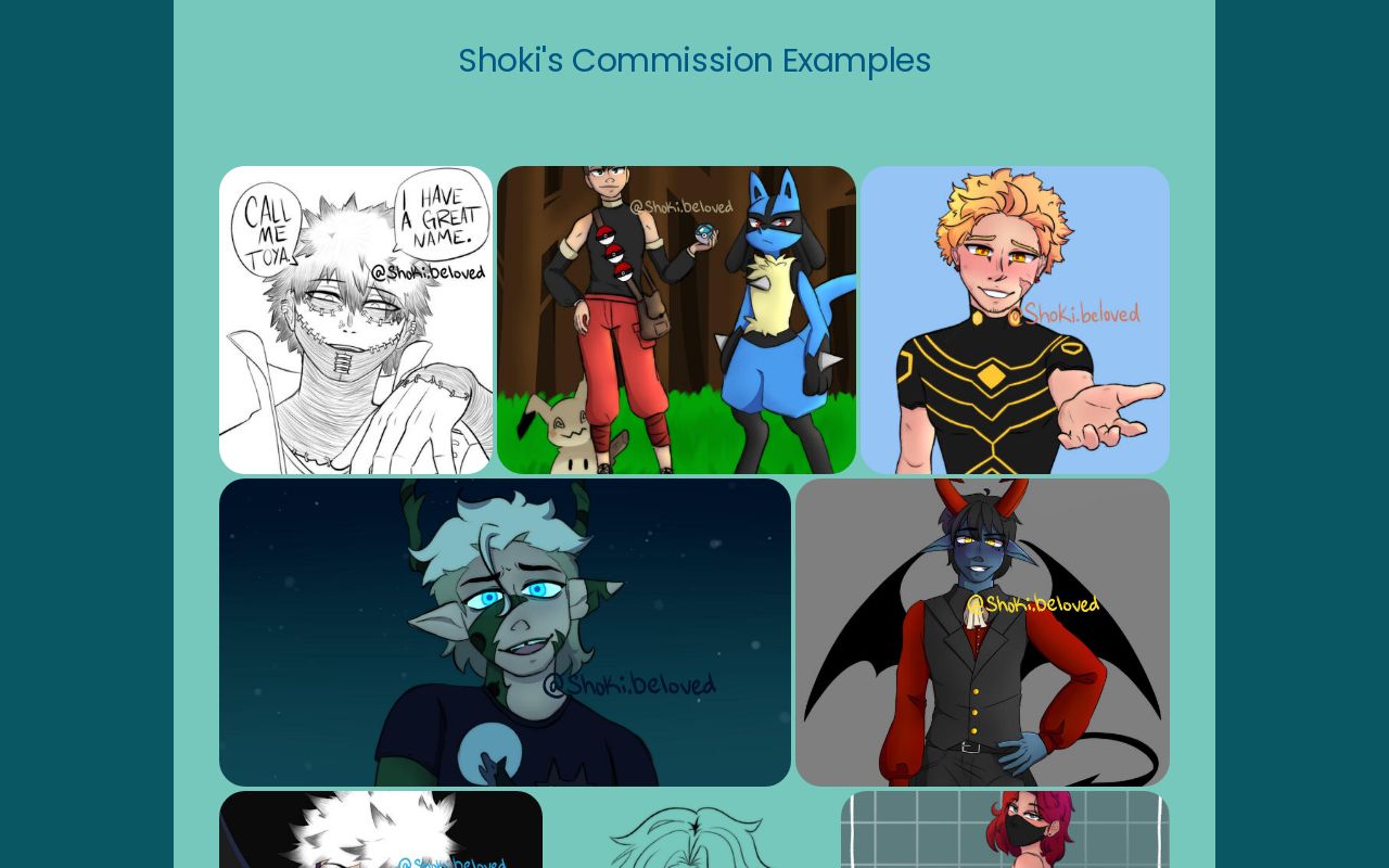 Shoki's Commission Examples
